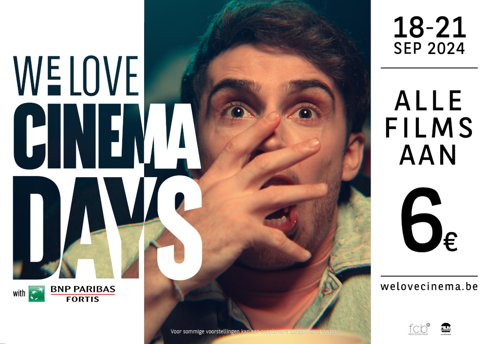 We Love Cinema Days 2024 gaat door van 18 tot 21 september 2024 op ...